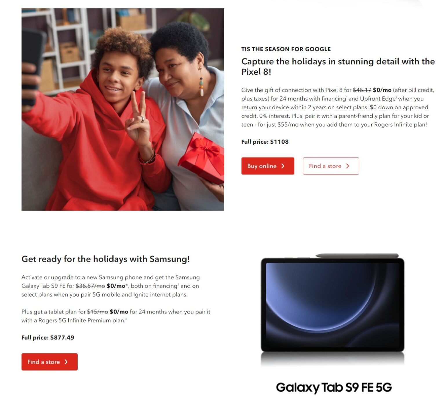 Rogers Boxing Day Sales 2025 - iPhone Sale