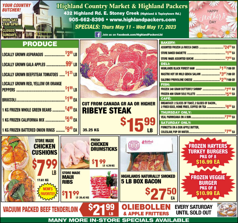 Highland Packers Flyer - Stoney Creek, ON