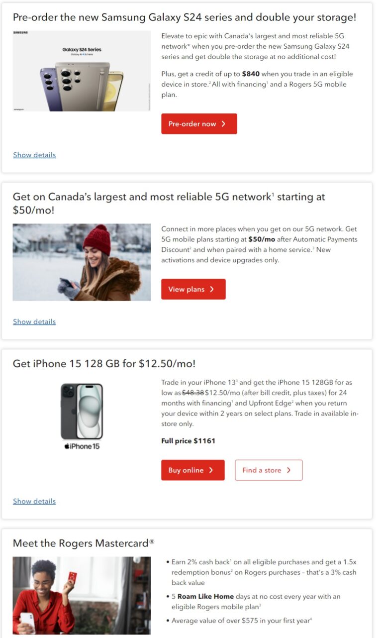 Rogers Deals - cell phone & internet Deals - iPhone 15 & Samsung Galaxy ...