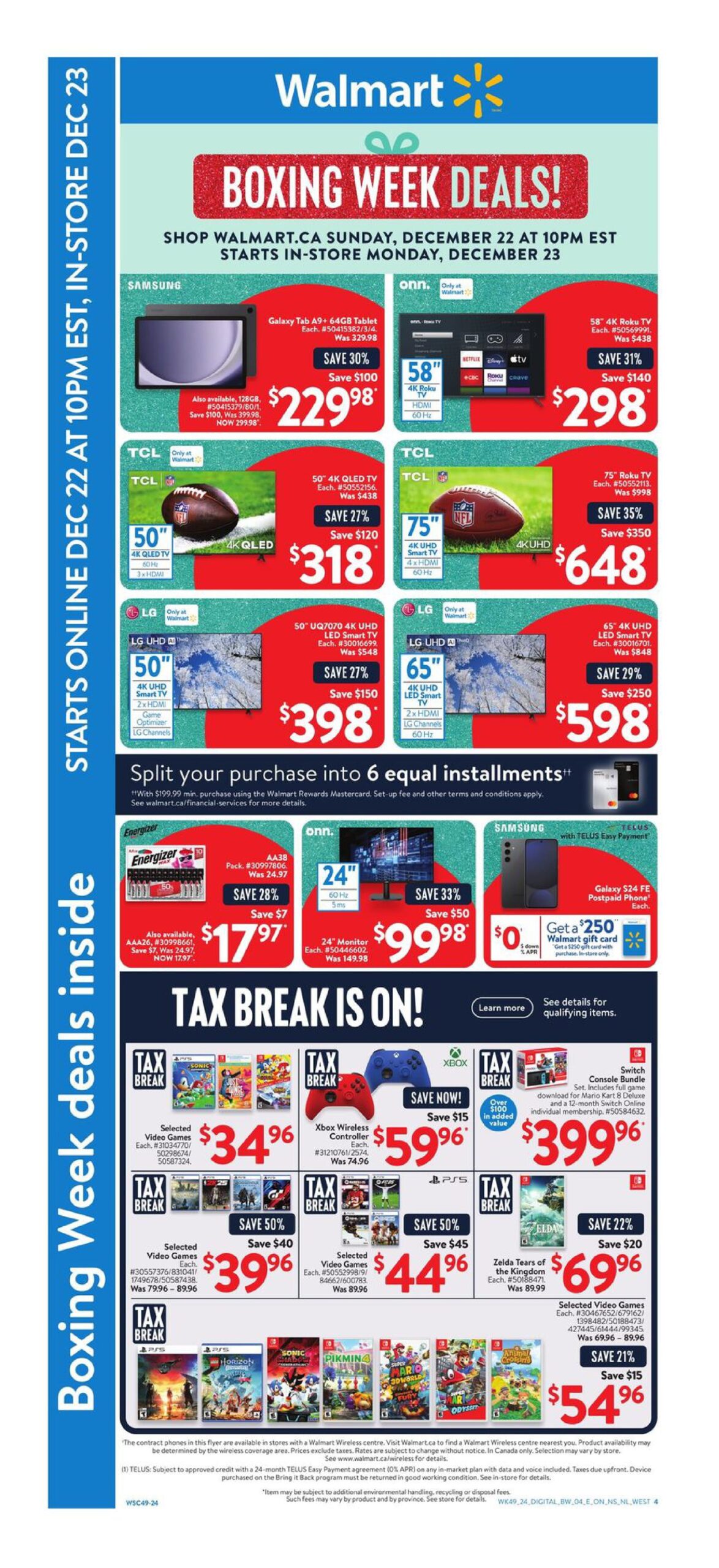 Walmart Boxing Day Sales 2025 - Boxing Week Deals Flyer
