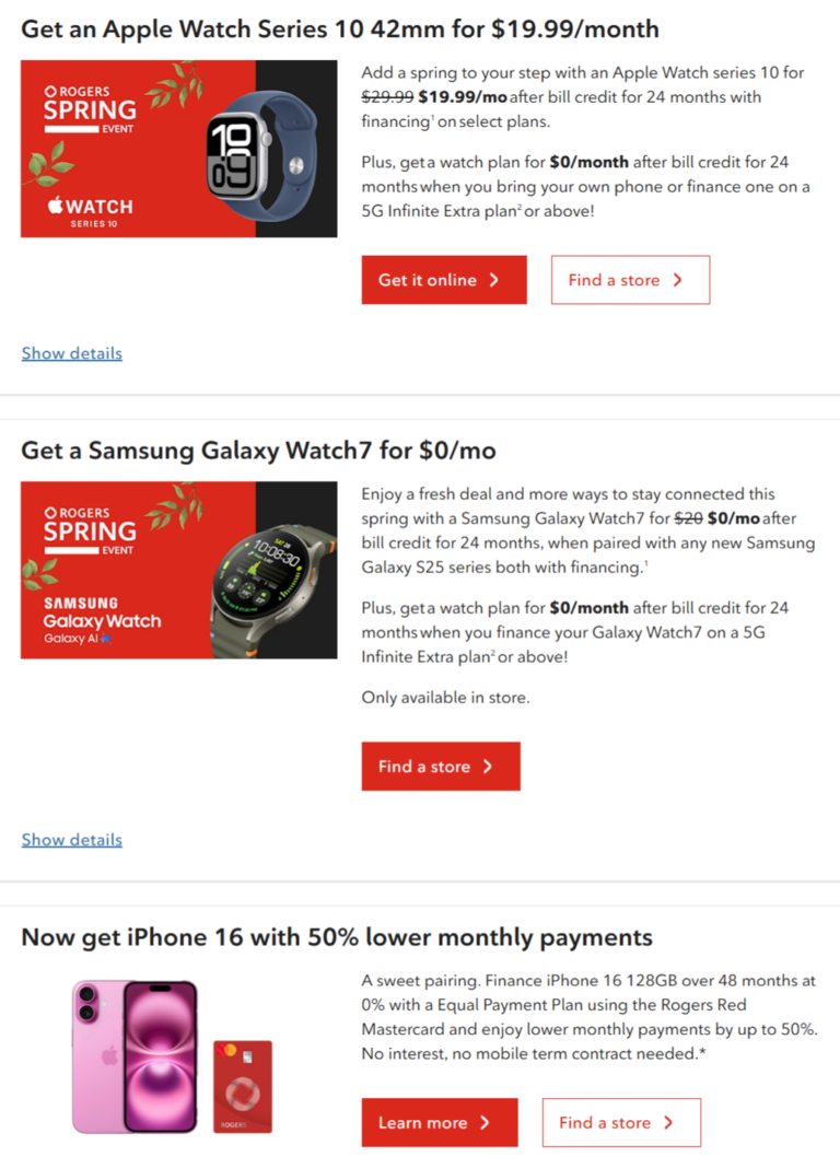 Rogers Deals - cell phone & internet Deals