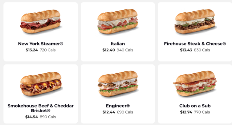 Firehouse Subs Menu Prices Canada
