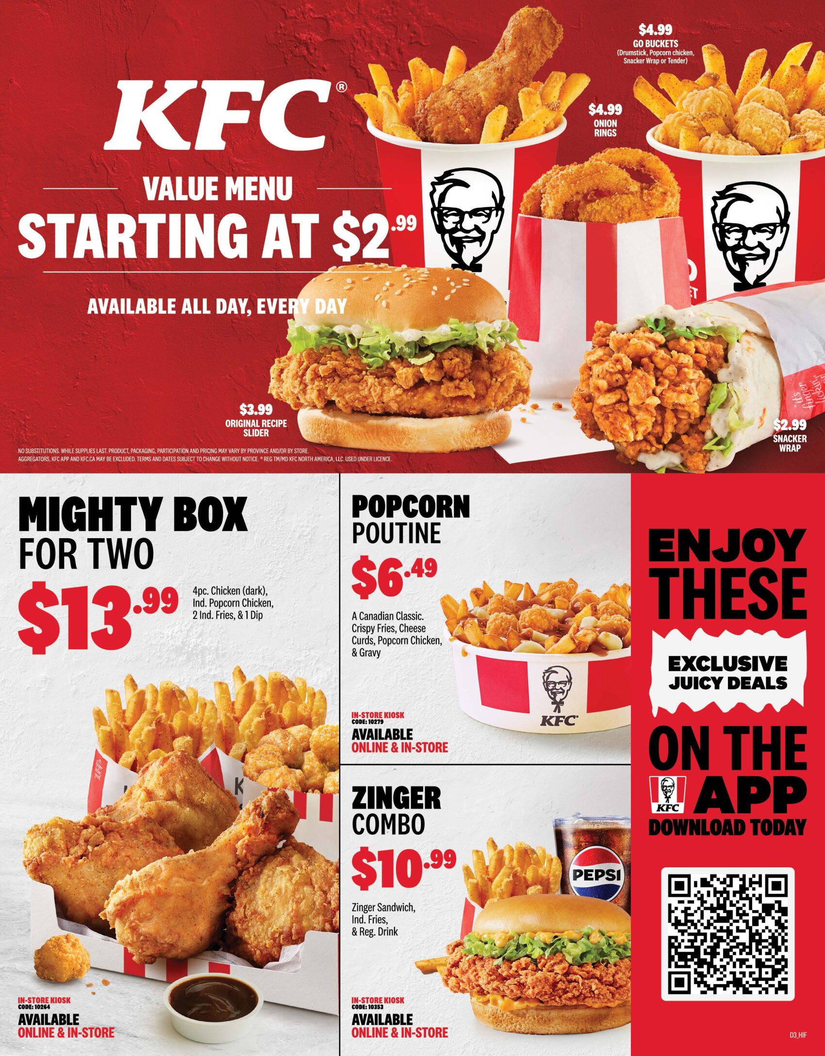 KFC Canada Coupons & Deals