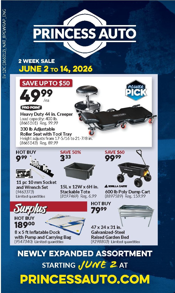 Princess Auto Flyer June 2 - June 14, 2026