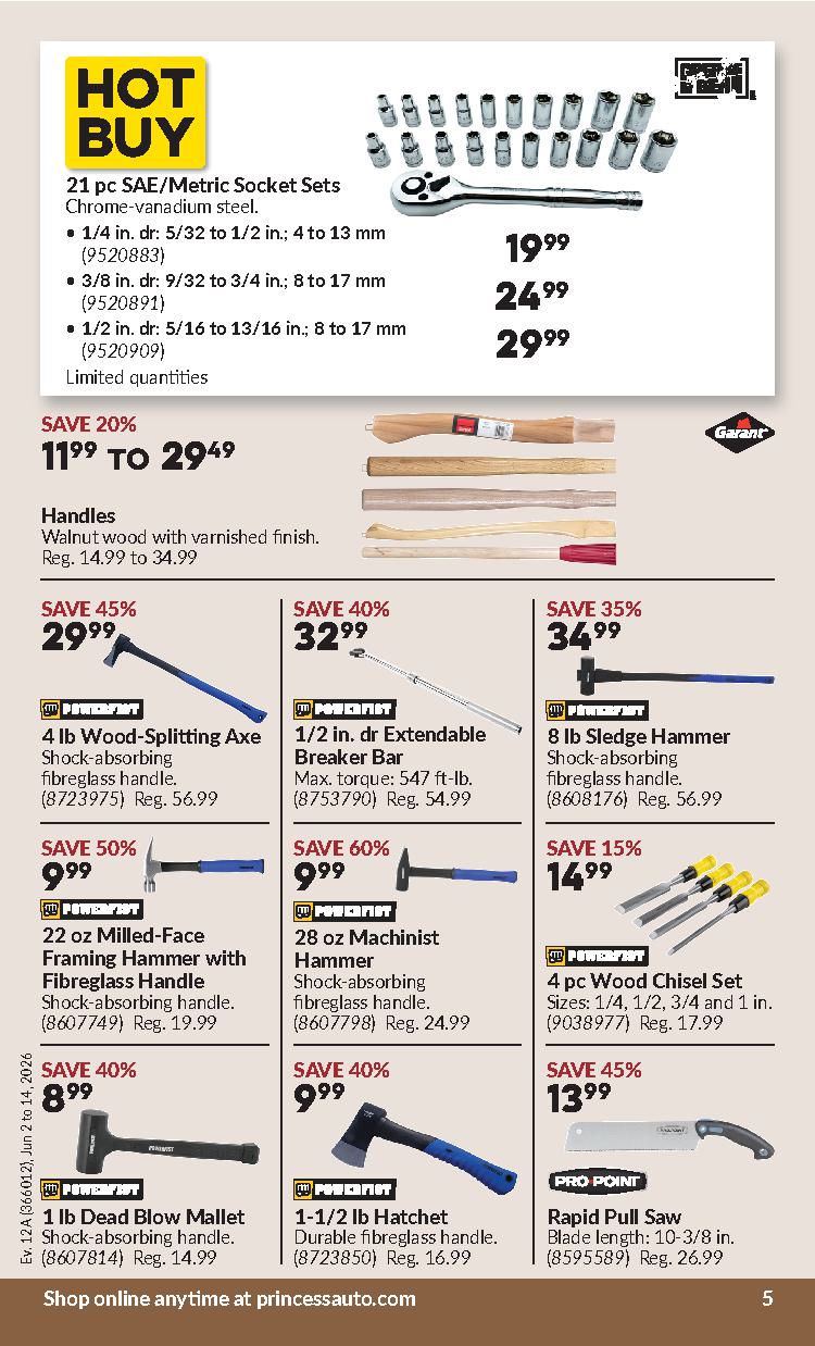 Princess Auto Flyer June 2 - June 14, 2026