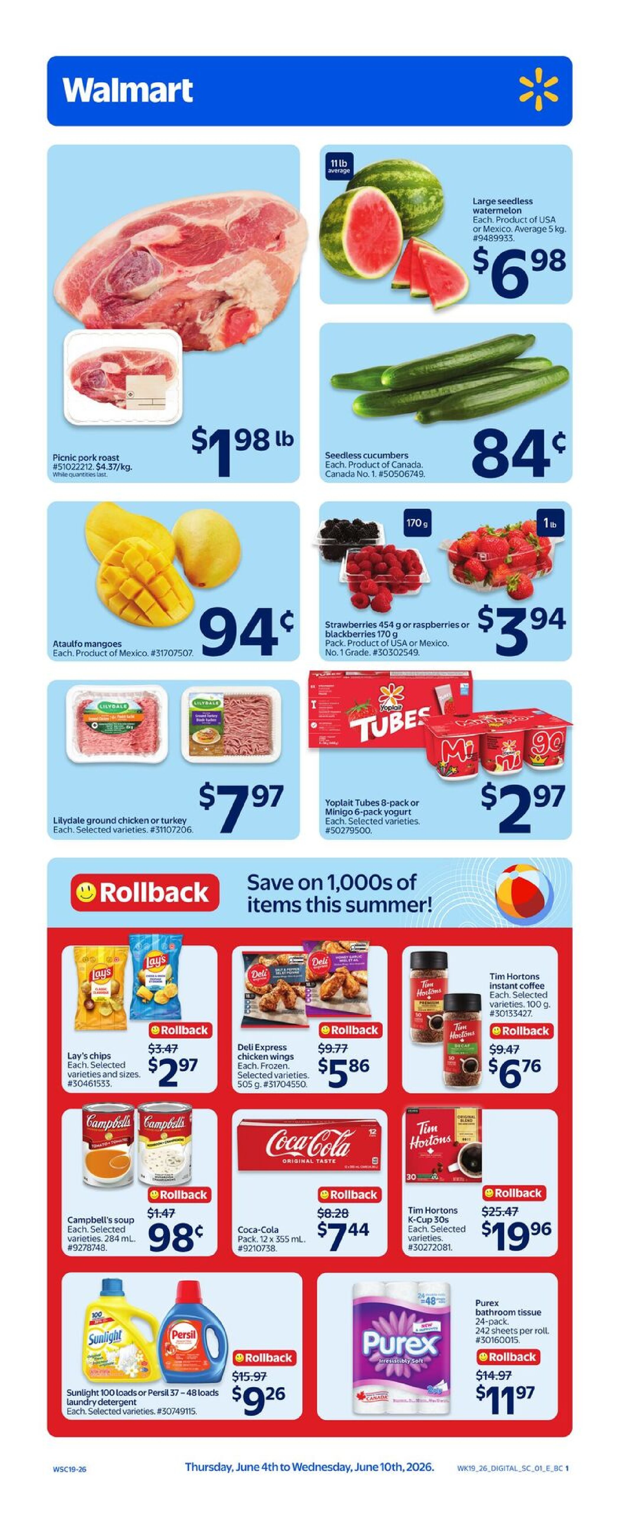 Walmart Flyer (West) June 4 - June 10, 2026