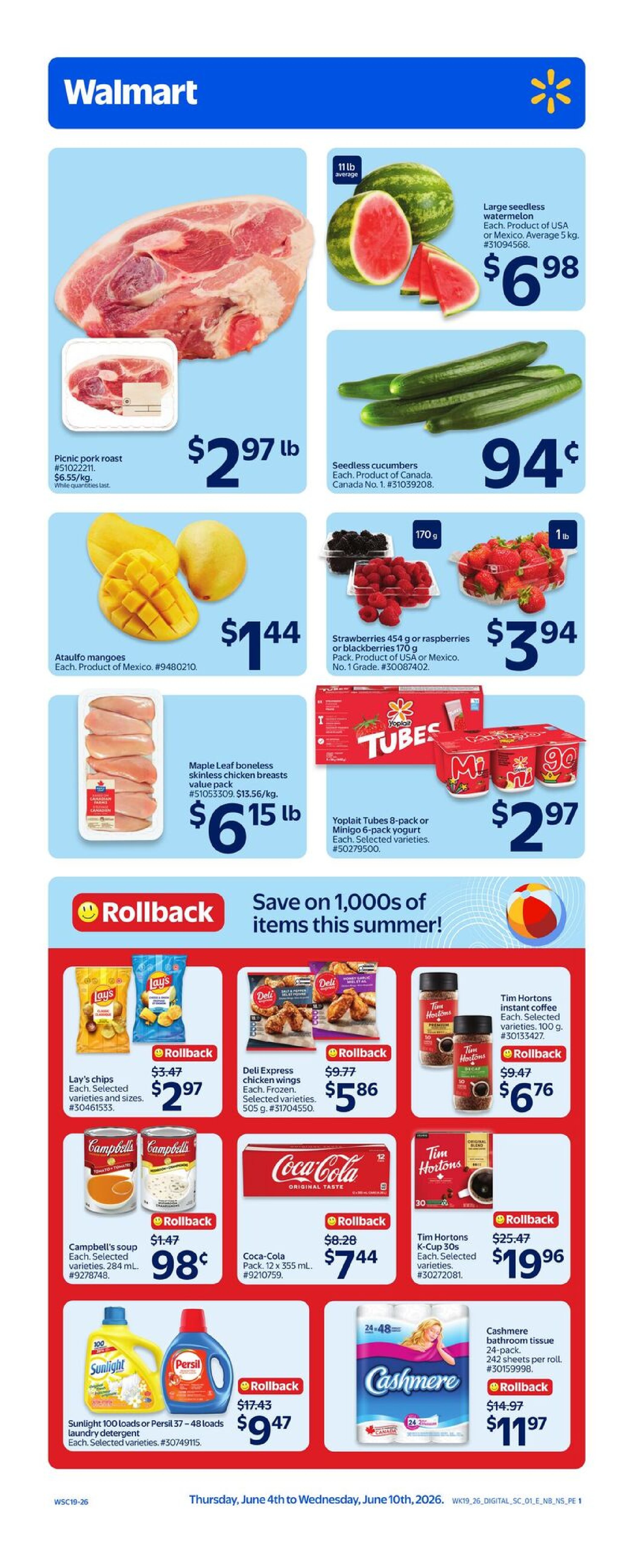 Walmart Flyer (Atlantic) June 4 - June 10, 2026